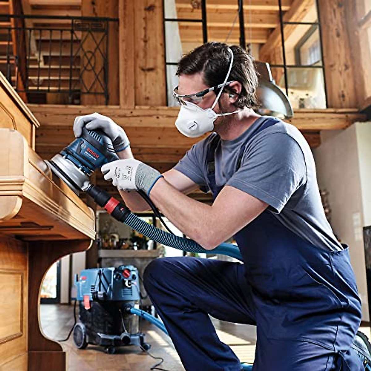 Bosch Professional 5x Sanding Sheet M480 Best for Wood and Paint (Wood and Paint, Ø 150 mm, Grit P80, Accessories Orbital Sander)