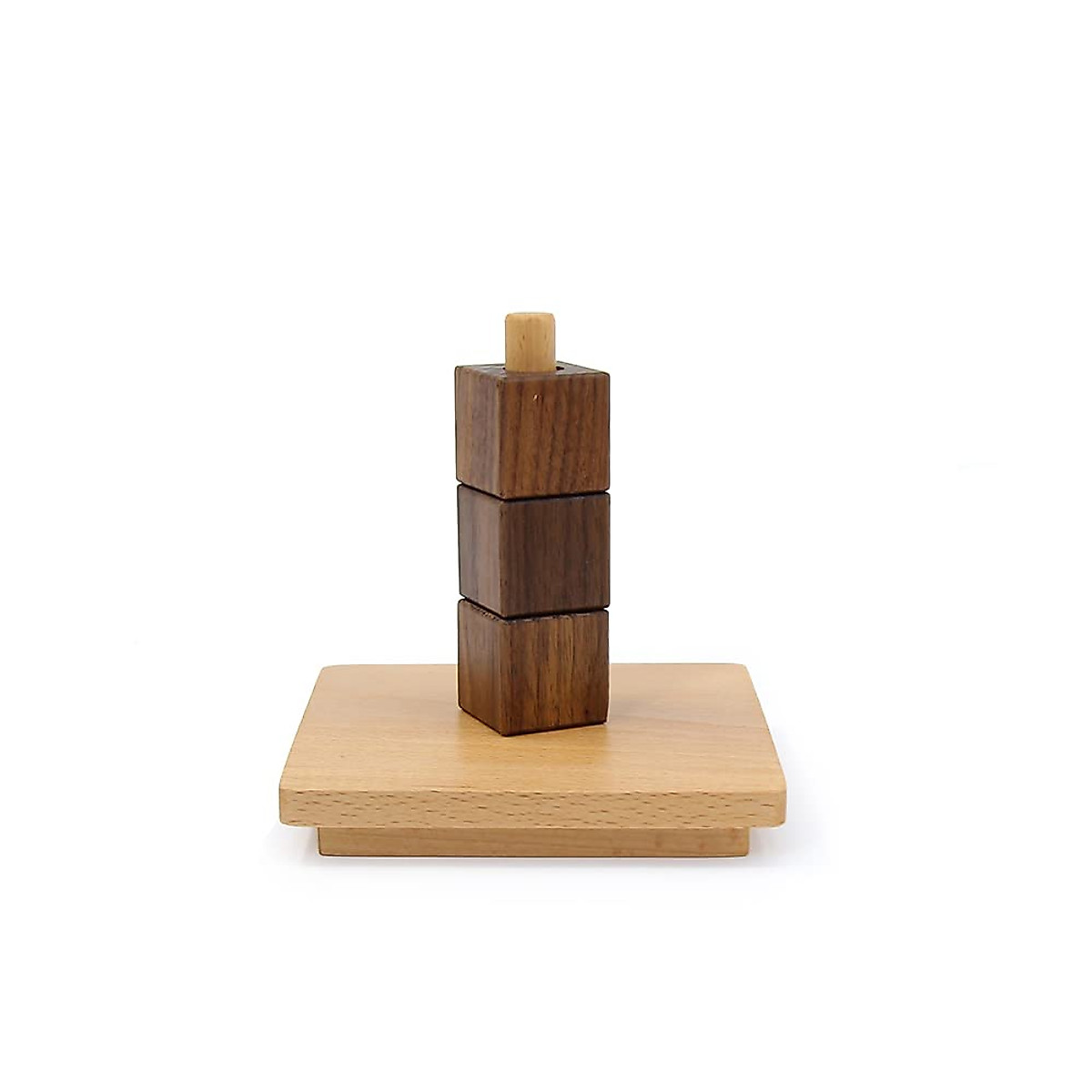 Kiddison Cubes on Vertical Dowel Montessori Eye-Hand Coordination Material Toddler