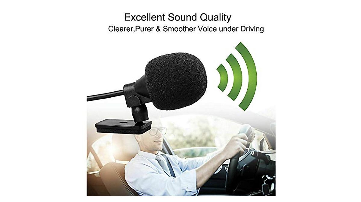 MicMXMO Car Microphone for Hands-Free Communication | 3.5mm Plug & Play