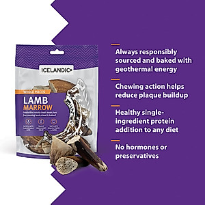 Icelandic+ Lamb Marrow Whole Pieces Dog Chew 4.0-oz Bag