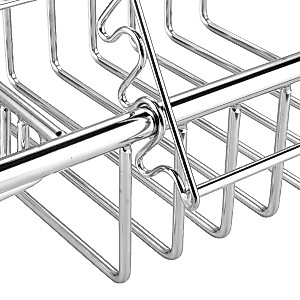 iPEGTOP Stainless Steel Bathtub Caddy Tray - Over Bath Tub Racks Shower Organizer with Extending Sides, Removable Wine Glass Book Holder