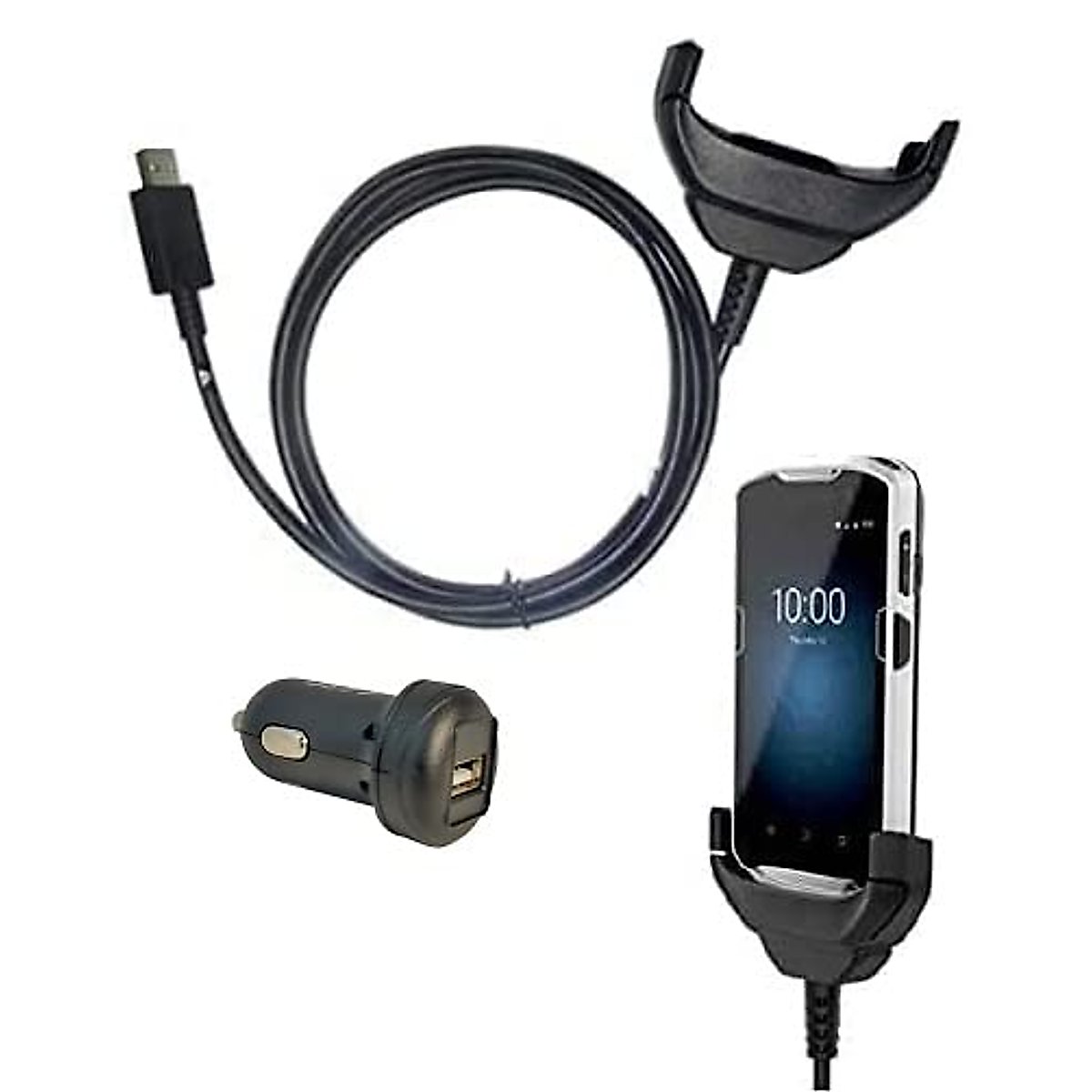 Car Charger Compatible with TC51, TC52, TC56, TC57 Android Scanners | Power Adapter Included (Removable Insert Allows to Charge Device with Protective Boot/Case)
