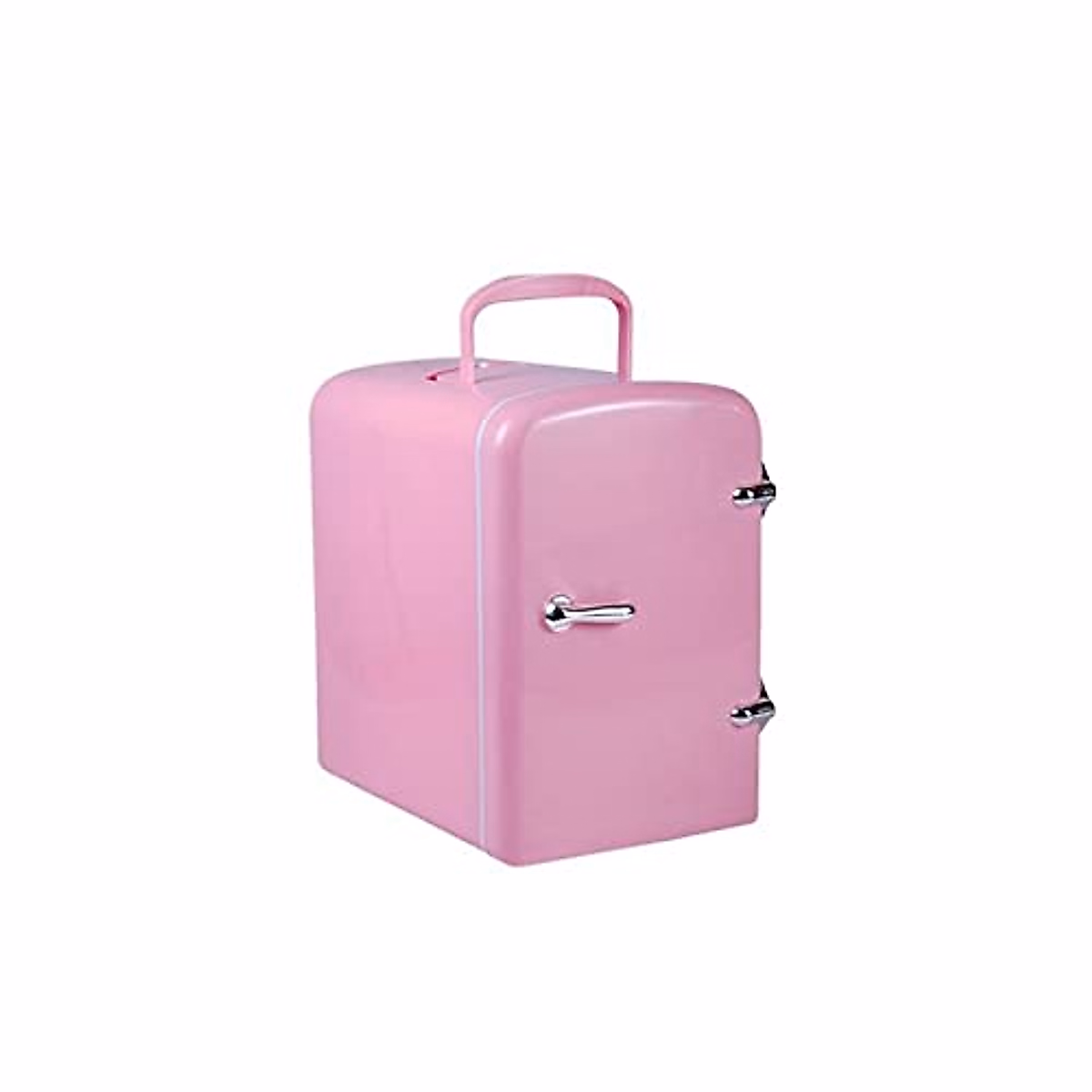 YAARN Small Fridge for Bedroom 4L Mini Fridge Cooler and Warmer Portable Personal Fridge Electronic Fridge Food Cosmetics Fridge for Home Office (Color : B)