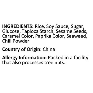 Anna and Sarah Oriental Rice Crackers in Resealable Bag, 2 Lbs