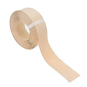 Edge Banding, PNXKTXO 2" 50ft Roll Wood Veneer Strips with Hot Melt Adhesive, Iron-on Wood Banding Strips for Cabinet Repair Furniture Restoration Wood Trim Birch