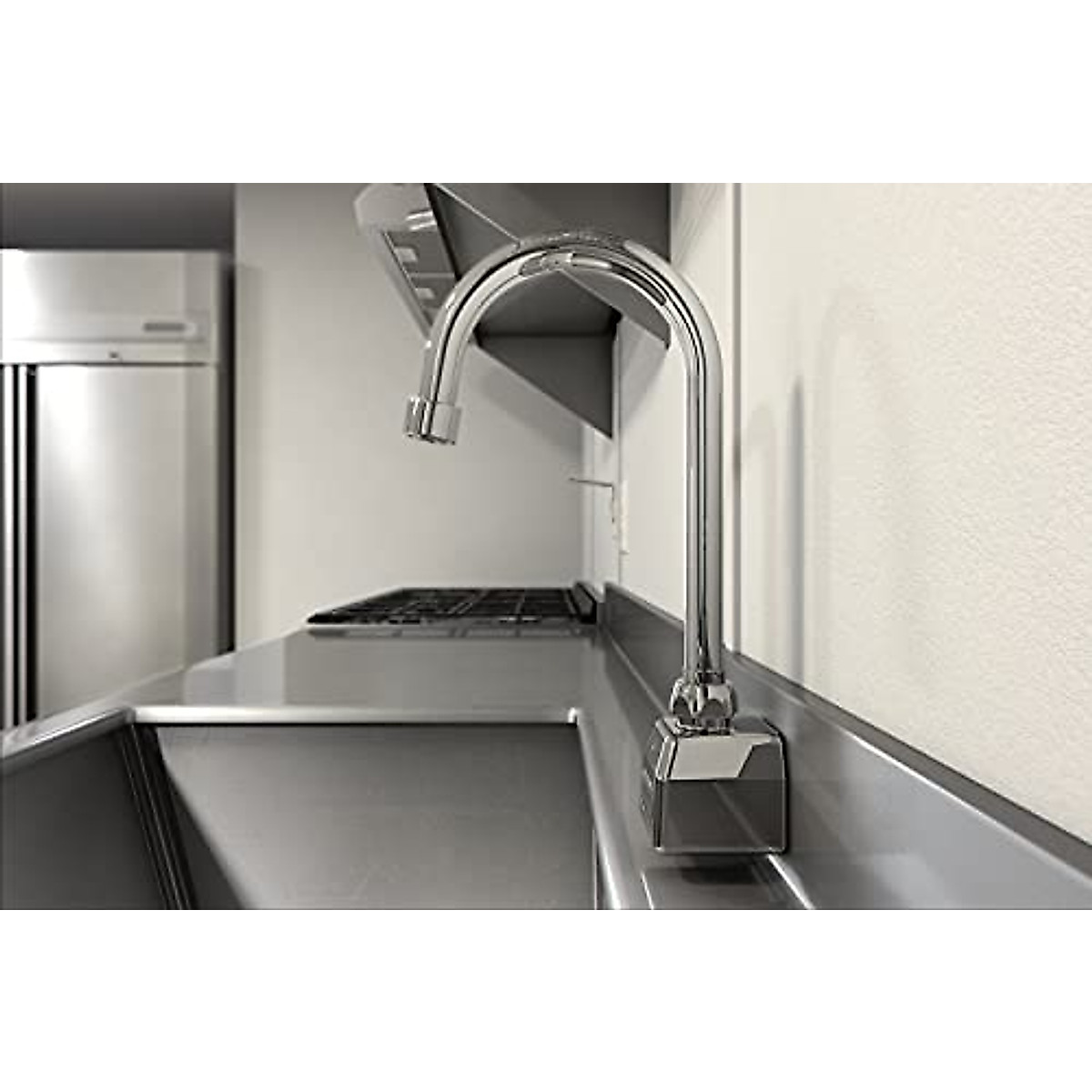 Zurn Z6922-XL AquaSense Wall-Mount Gooseneck Sensor Faucet with 0.5 GPM Aerator in Chrome