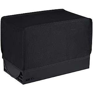 Dust Cover for Xbox Series X Console, Wanty Black Nylon Horizontal Dust Cover Anti Scratch Waterproof Cover Sleeve for Xbox Series X Console
