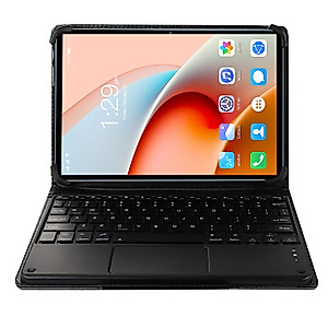 Honio HD Tablet, Business Tablet Octacore CPU Blue Dual Camera 10.1 Inch FHD 5G WiFi 4G LTE (US Plug)