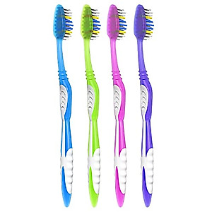Colgate Extra Clean Full Head Toothbrush, Medium - 4 Count