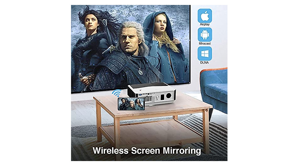 Wireless Full HD Projector with WiFi & Bluetooth | Home Theater