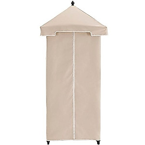 Crosley Furniture Palm Harbor Outdoor Wicker Rolling Towel Valet with Sand Cover - Brown