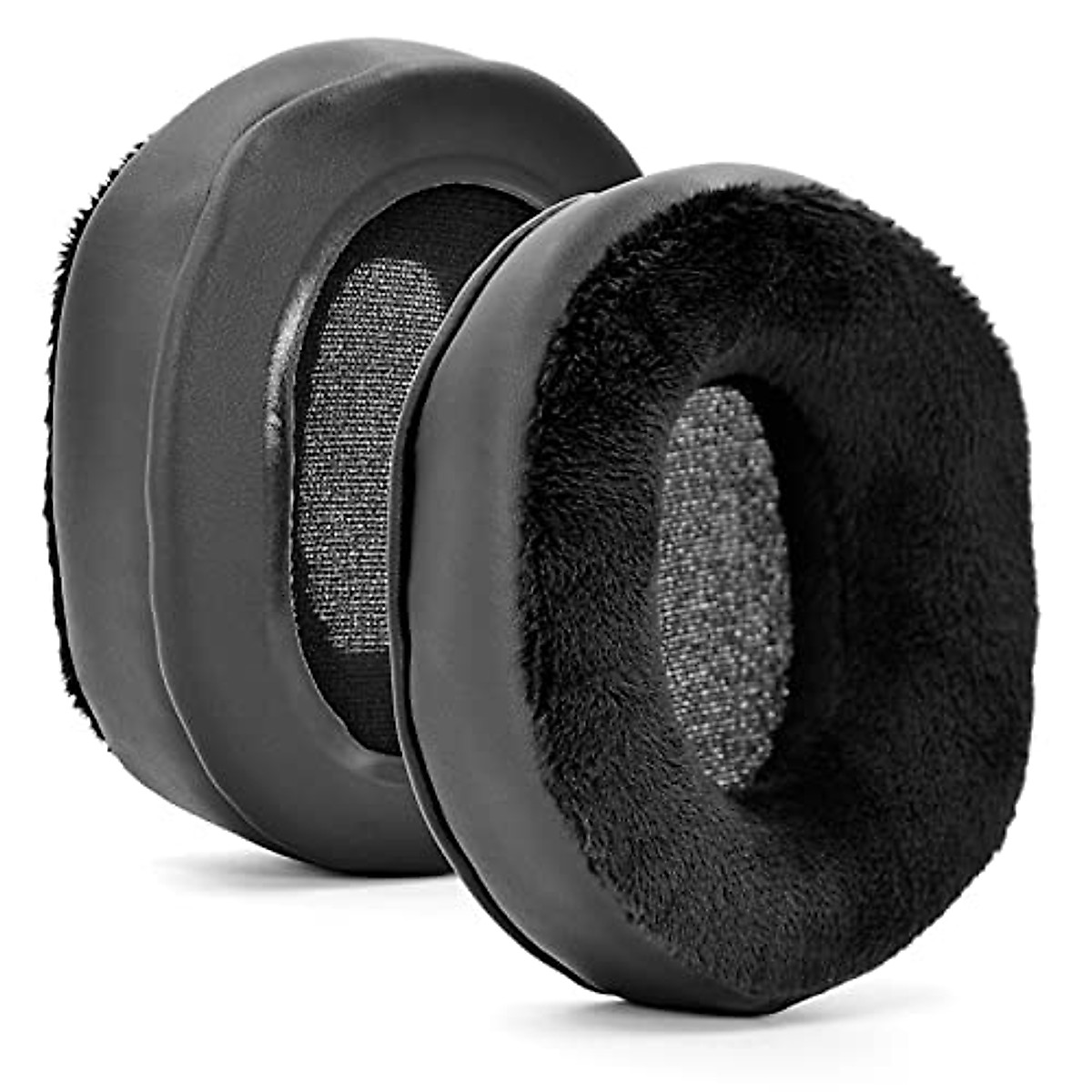 M50x Thicker Upgrade Quality Earpads - defean Replacement Ear Cushion Velour and Protein Pu Earpads Compatible with ATH-M50x M50 M40 M40FS / Arctis 7 / Arctis 5 / Arctis Pro/MDR-7506 V6 Headphone