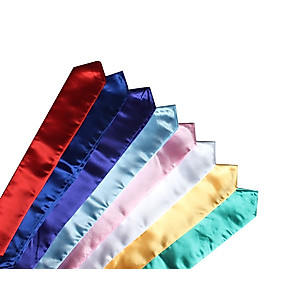 MyGradDay Unisex Plain Graduation Stole for Kinergarten and Elementary School Length 50'',12 Colors