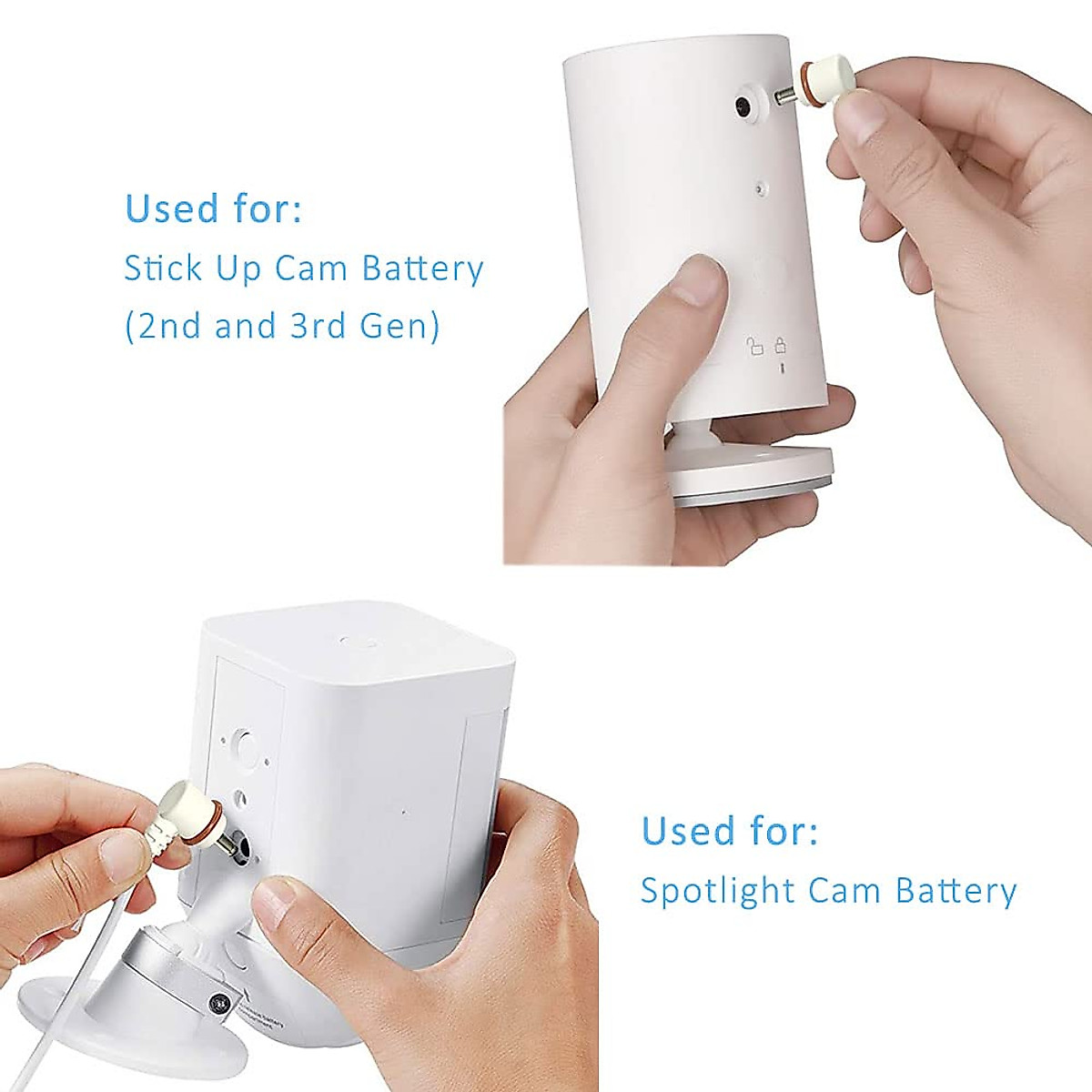 KAROTTO Solar Panel for Ring Camera,Solar Charger Compatible with Ring Stick Up Cam Battery and Ring Spotlight Cam Battery Battery,Output 3.8W/6V Barrel Plug (1PACK)