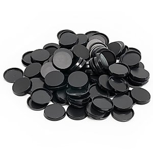 EasyPegs 32mm Plastic Round Bases or 1.26 inch Plastic Round Bases Wargames Table Top Games 120 Count