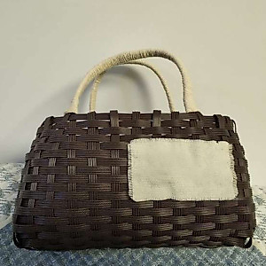 ECYC Ltd 8mm Wide Flat Rattan Wicker Furniture Repair Material, Synthetic Rattan Weaving Material Plastic Woven Rattan for Repair Fixing Patio Furniture, Table Chair, Storage Baskets, DIY Crafts