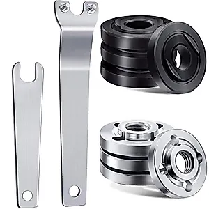 100mm Angle Grinder Replacement Parts - Angle Grinder Spanner wrench, Grinder Inner Flange Nut & Grinder Outer Flange Nut Compatible with Makita