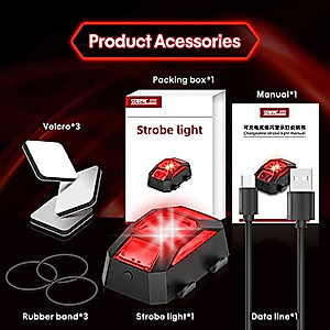 TOMAT Drone Strobe Lights FAA Anti-Collision Lighting Light Night Flight Lights with 4 Colors for DJI Mini 3 Pro/Air 2S/Mini 2/Mavic Air 2/Mavic Mini/Mavic Pro/FPV Quadcopters Accessories