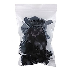 HONBAY 20pcs Aquarium Black Sucker Clip Suction Cups Airline Tubing Holder