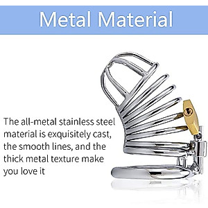 Male Chastity Devices Metal Chastity for Men Breathable Chastity Device Chastity Cage Devices Lightweight Sexual Wellness Cock Cage Penis Cage Sweater M1