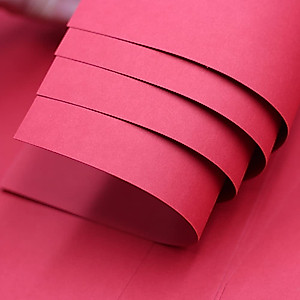 20 Sheets Red Cardstock 8.5 x 11, 250gsm Thick Red cardstock Paper for DIY Arts Christmas Cards Making, Red Craft Paper for Invitations, Stationary Printing,Scrapbook Supplies (250gsm/92lb)