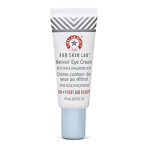 First Aid Beauty FAB Skin Lab Retinol Eye Cream with Triple Hyaluronic Acid – .5 Oz.