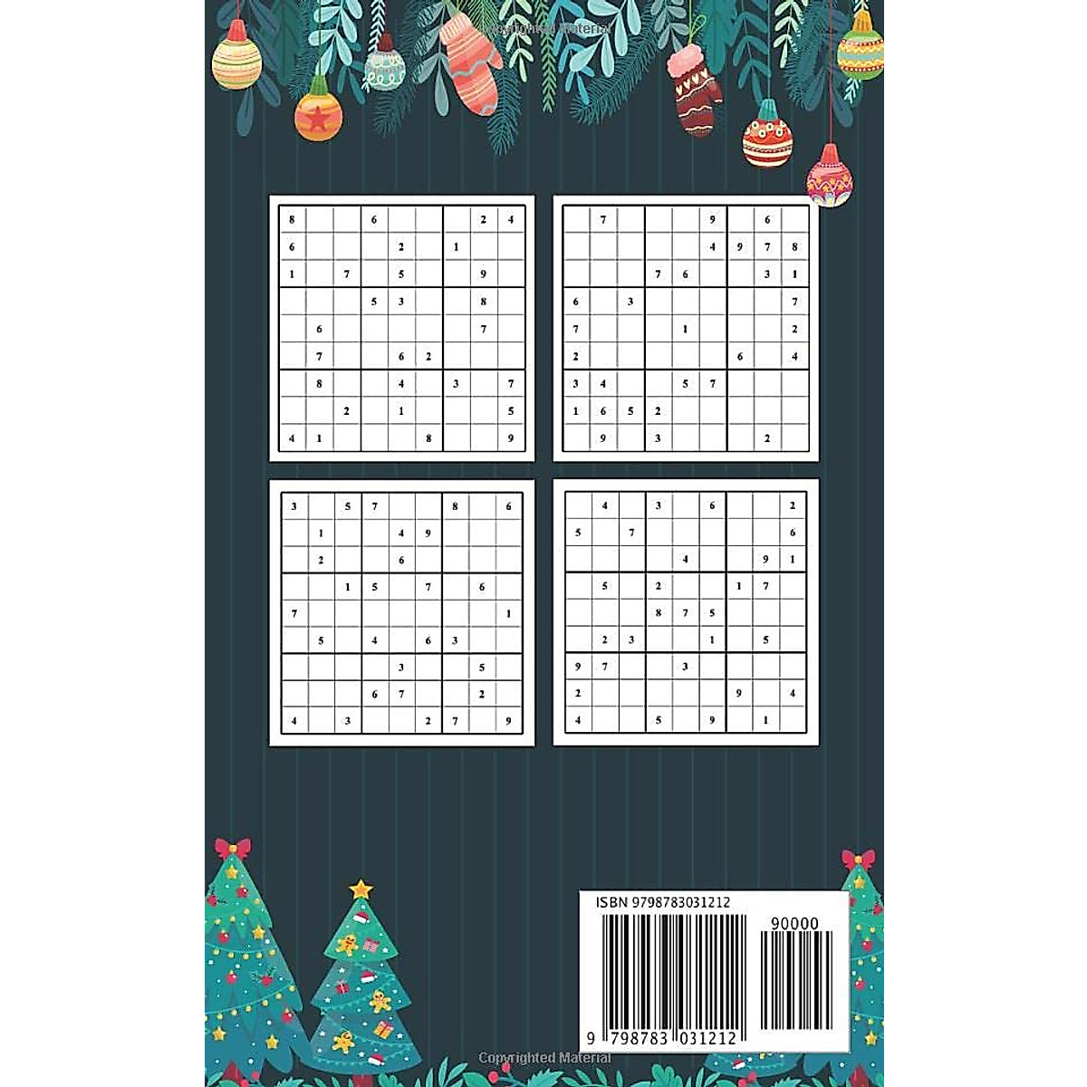 Stocking Stuffers for Women: Christmas Sudoku: Keep The Brain Activity in holiday of Christmas | Sudoku Activity Book in size pocket book (Stocking Stuffers for Adults)