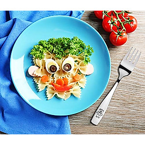 9 Piece Stainless Steel Kids Forks, Kids Cutlery, Child and Toddler Safe Flatware, Kids Silverware, Kids Utensil Set, Includes A Total of 9 Forks for Great Convenience, Ideal for Home and Preschools