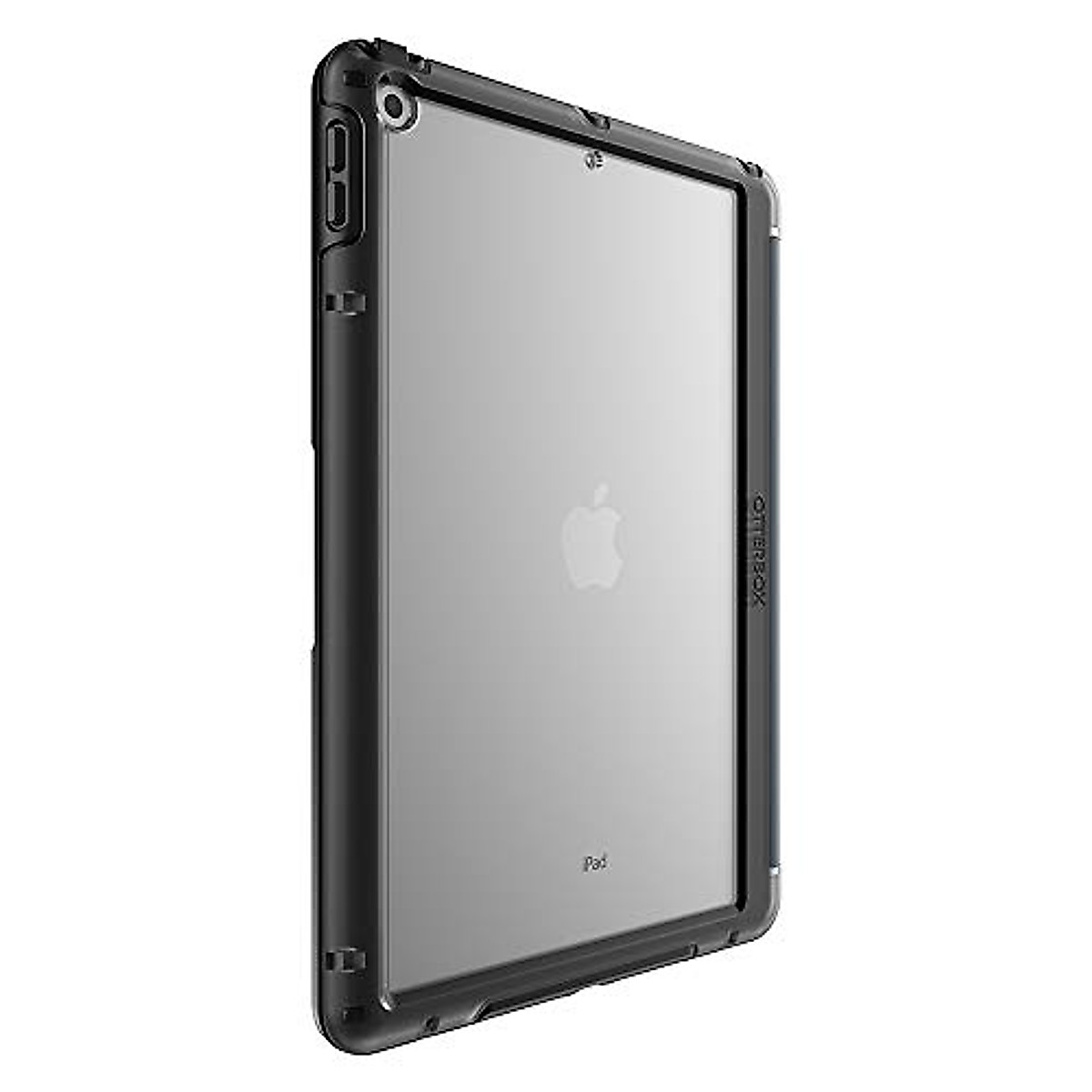 OtterBox SYMMETRY FOLIO SERIES Case for iPad 7th, 8th & 9th Gen (10.2" Display - 2019, 2020 & 2021 version) - COASTAL EVENING (CLEAR/BLACK/BLAZER BLUE), Magnetic Sleep/Wake Cover