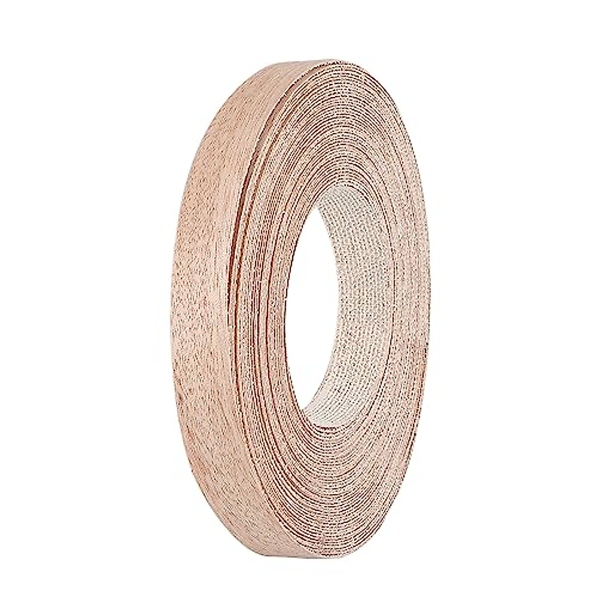 Skelang Okoume Edge Banding, 3/4" X 50' Wood Strip Preglued, Iron on Veneer Edging Tape for Cabinet, Table, Door