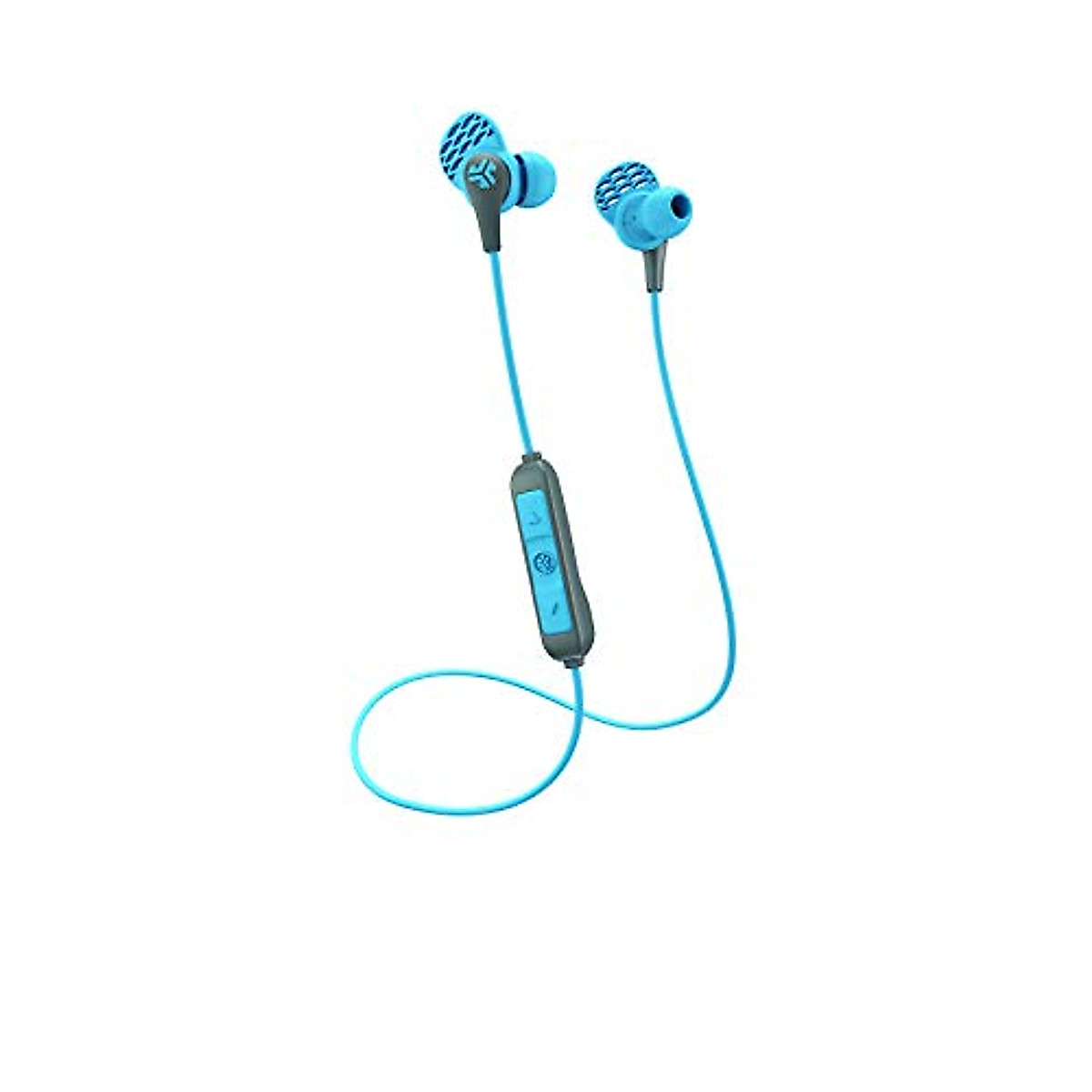 JLab JBuds Pro Bluetooth Wireless Signature Earbuds | Titanium 10mm Drivers | 6-Hour Battery Life | Music Controls | Noise Isolation | Bluetooth 4.1 Extra Gel Tips and Cush Fins | Graphite/Blue