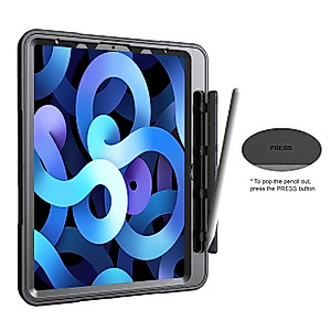 New Trent New iPad Pro 11 4th Gen 2023, iPad Air 10.9 6th 5th 4th Gen Case, iPad Pro 11 2nd 3rd 4th Gen Case with Pencil Holder Screen Protector Kickstand, Hand Strap iPad Pro 11 inch