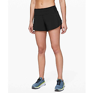 Lululemon Athletica LULULEMON Speed Up Short (4'' Inseam, 2, Black)