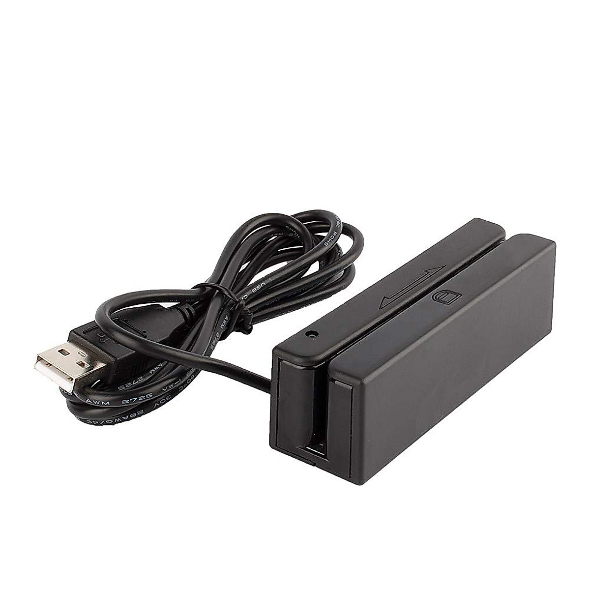 Swipe Card Reader, MSR90 USB Magnetic Strip Card Reader 3 Tracks Mini Mag Hi-Co Swiper