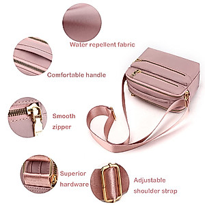 JIANLINST Small Crossbody Purses for Women Multi Pocket Casual Crossbody Bag Cellphone Wallet Purse Shoulder Bag Dark blue