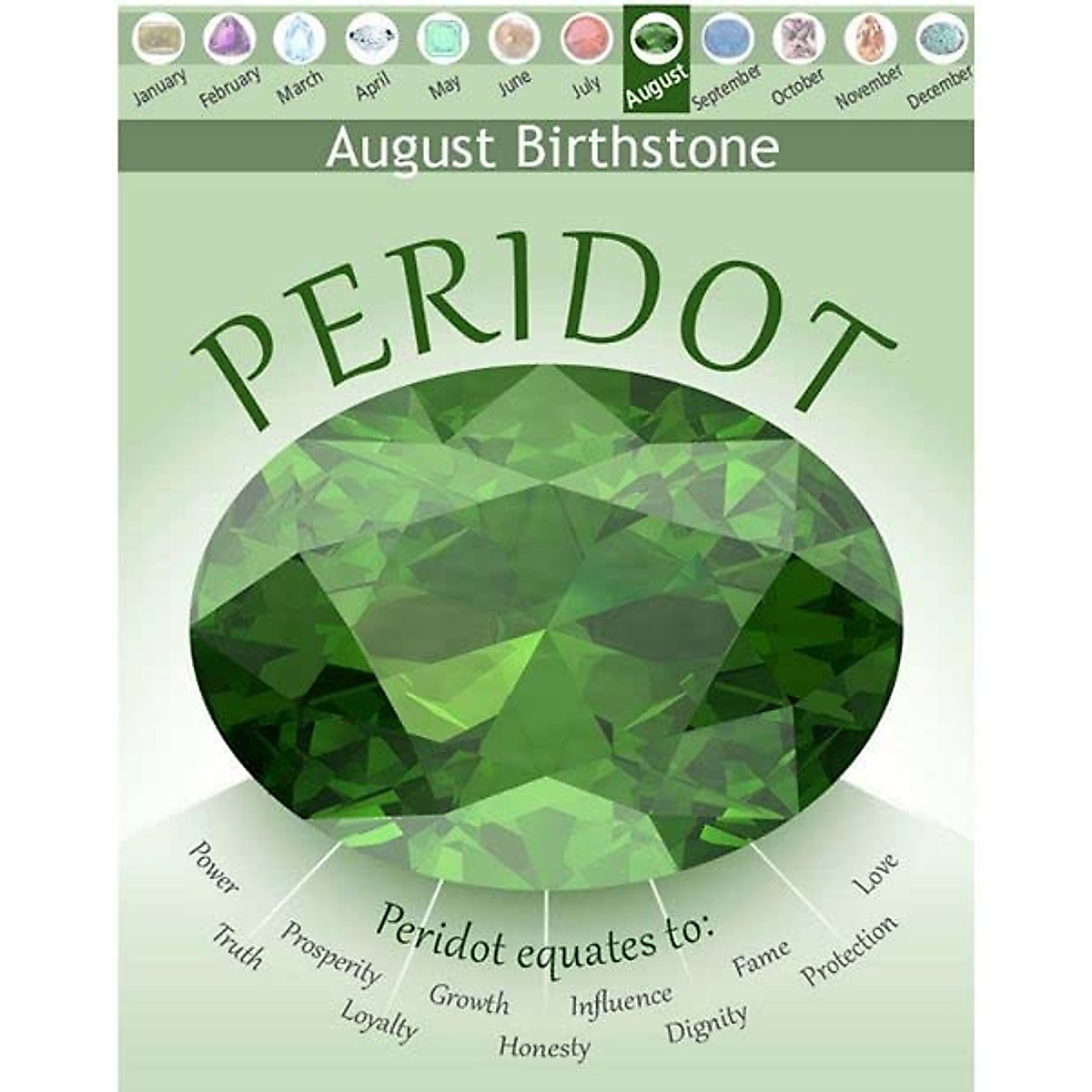 LMDPRAJAPATIS 7.25 Carat Peridot Stone German Silver Beautiful Anniversary Ring For Men And Women