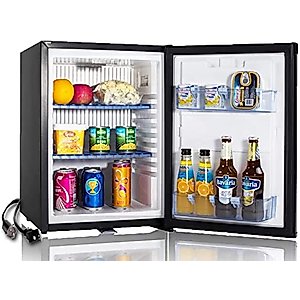 SMETA 12 Volt Refrigerator Semi Truck Refrigerator Freightliner Cascadia Drivers DC 12V|110V Compact Refrigerators RV Mini Small Fridge Upright Deep Freezers Camper Wheeler Van 36 qt 1.2 cuft Lock