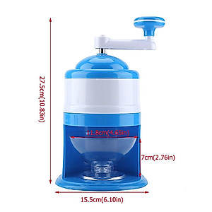 Manual Crushed Ice Maker, Countertop Ice Maker Machine Snow Cone Machine for Slushie Shaved Ice Maker Household Protable Small Slushie Machine