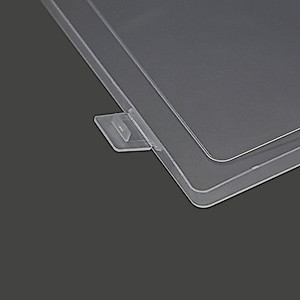 Zagarzoom Plastic Jewelry Organizer,Bead Case with 36 Grids,Clear