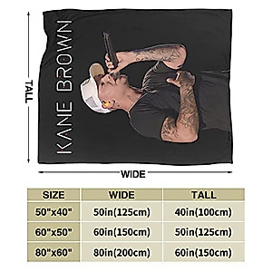 Kane Singer Brown Super Soft Micro Fleece Blanket Home Decoration Warm Flannel Blanket 80"x60"