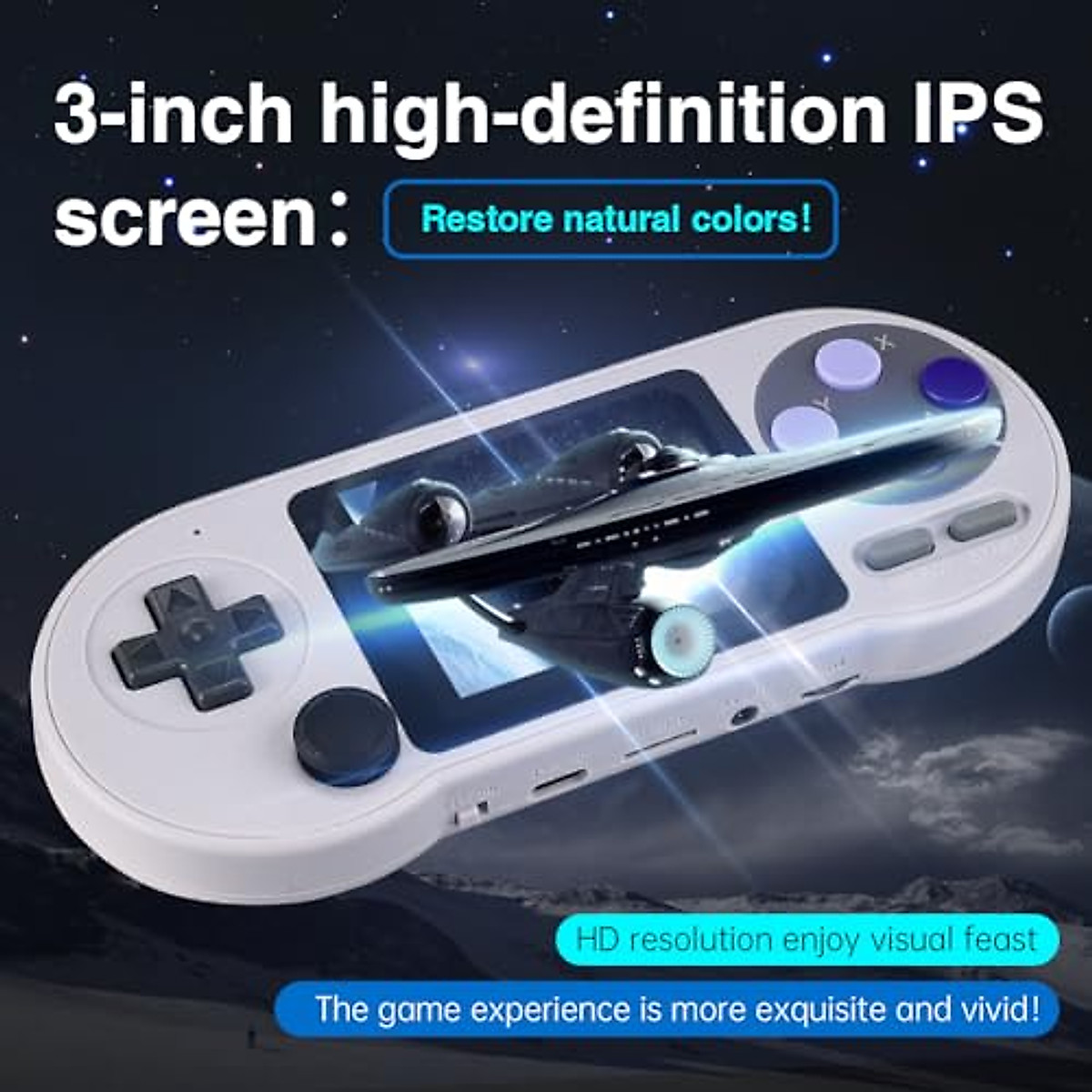 Retro Handheld Game Console, Game Console 11000 Games, SF2000 3.0" IPS Screen Wireless Stick Game Station 16G TF Card, Support TV & Multi-Language