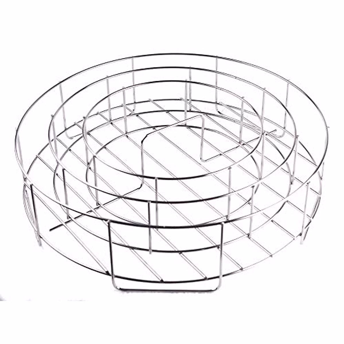 BBQ Guru Rib Rings | Rib Rack for Smoking/Grillings Holds 5 Ribs and a Whole Chicken