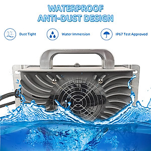 CAPTOK 48V 15AMP Club Car Waterproof Battery Charger for 48 Volt Golf Carts