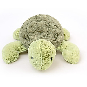 EASELR WeightedPlush Cute Turtle Stuffed Animals, 12" Soft Sea Turtle Plush Toy Tortoise Plushies Pillow Gifts for Kids Girlfriend Birthday Christmas Mother's Day