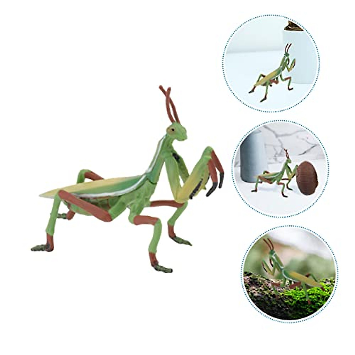 HANABASS 1pc Plastic Mantis Ornaments Outdoor Outdoor Animal Statues Plastic Animals Figures Flying Figurine Garden Decoration for Static Plastic Decorative Mantis