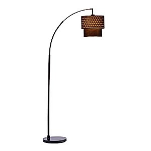 Adesso 3029-01 Gala Arc Lamp, Black