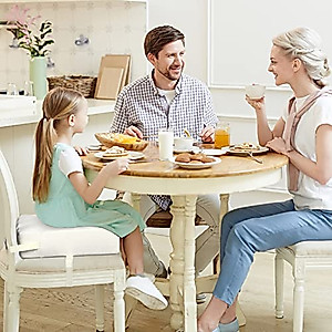 Booster Seat for Dining Table Toddler, Portable Big Size Strong Support Booster Chair for Toddlers Eating, Linen Cover Detachable High Density Sponge Baby Child Kid Booster Seat