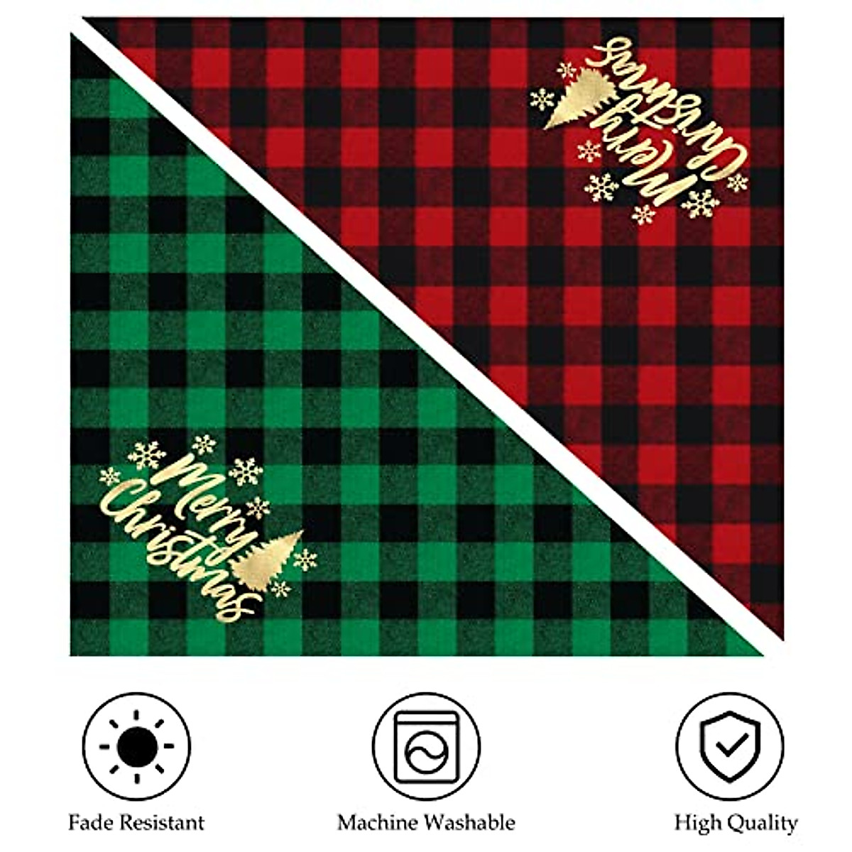 ANEMAUX Christmas Dog Bandanas 2 Pack, Birthday Girl Dog Bandana Holiday, Boy Wedding Dogs Bandanas for Pet Scarf 4th of July, Independence Day