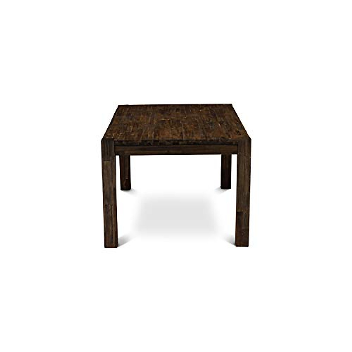 East West Furniture Wooden LM7-07-T Dinning Room Table Rectangular Tabletop and 72 x 40 x 30-Distressed Jacobean Finish