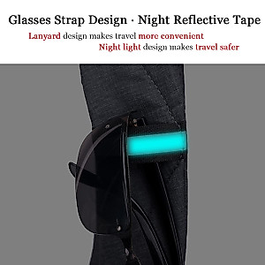 Tealots Sling Bag Small Crossbody Chest Bag, Anti-Thief Personal Pocket Bag, Shoulder Backpack Travel Daypack for Men Women (Dark Grey)